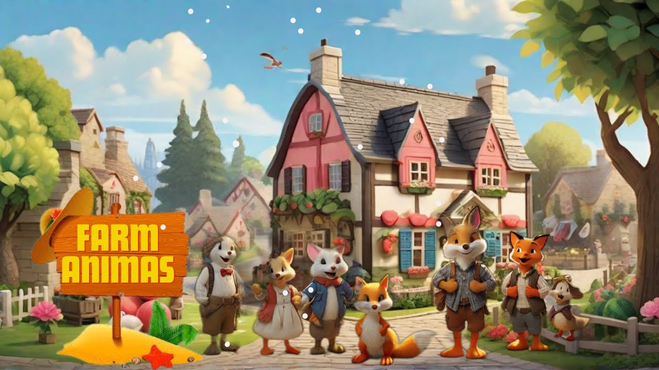 Cute Little Farm Animal🌟🍉🌦️ | English Animated Stories For Kids |Moral ...