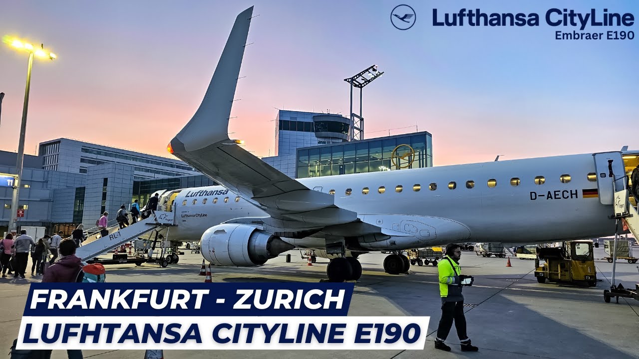 TRIP REPORT / First time Lufthansa CityLine! / Frankfurt to Zurich ...