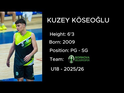 Kuzey Köseoğlu 2025/26 U18 Highlights