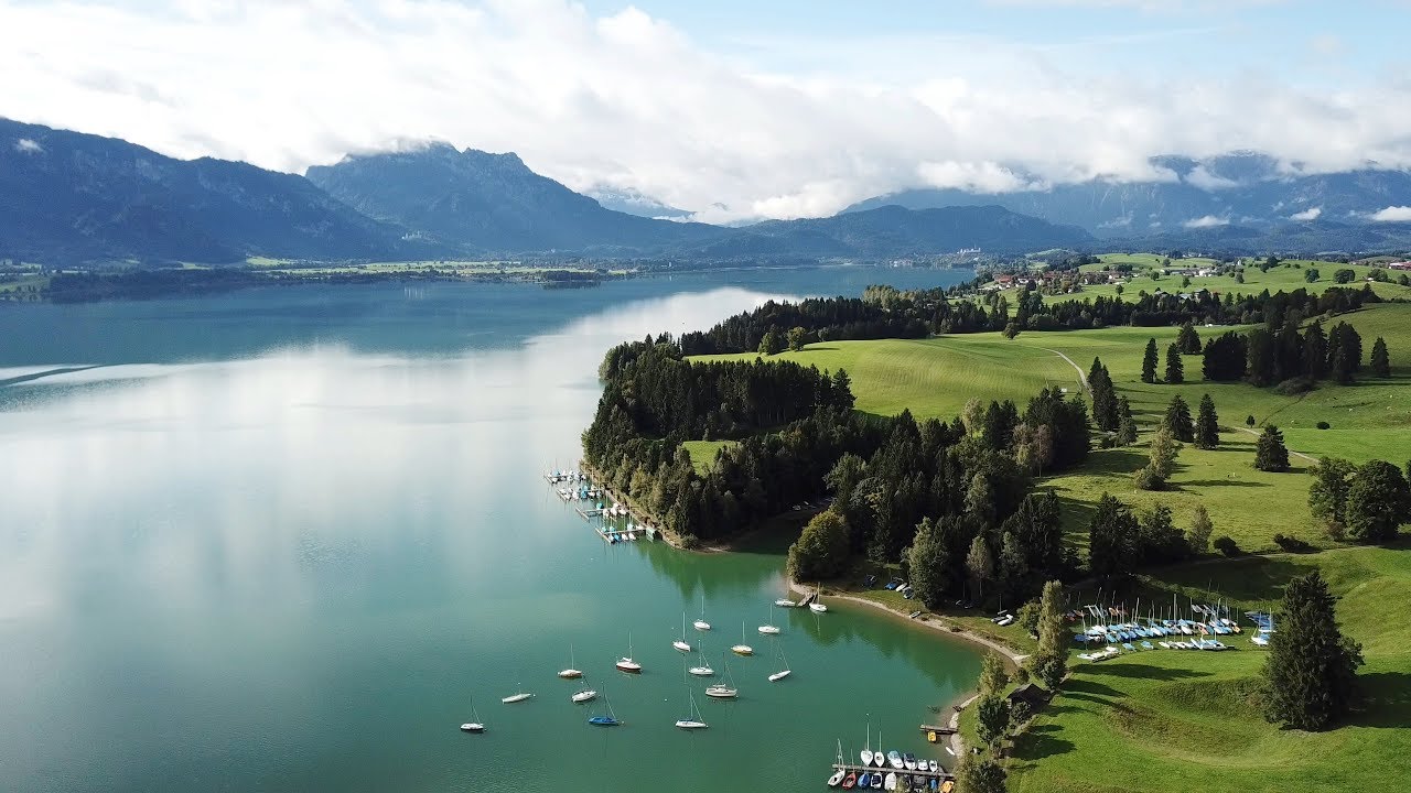 Sommer im Allgäu - Lakes, Forggensee, Weissensee, Alatsee, DJI Mavic ...