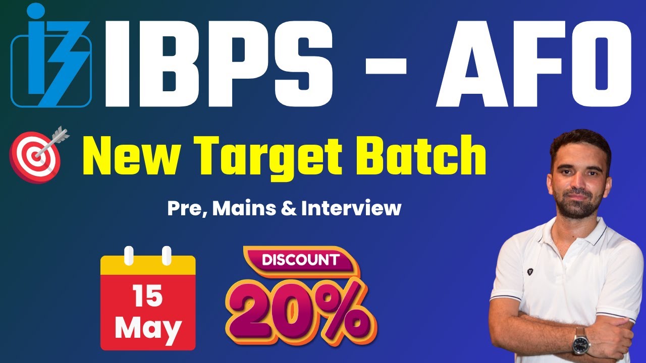 IBPS AFO Complete New Batch from 15 May | Online Agriculture - YouTube