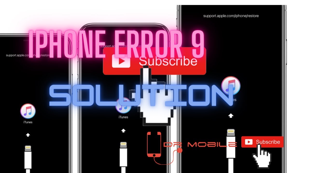 iphone 8 8 plus Error 9 free Solution - YouTube