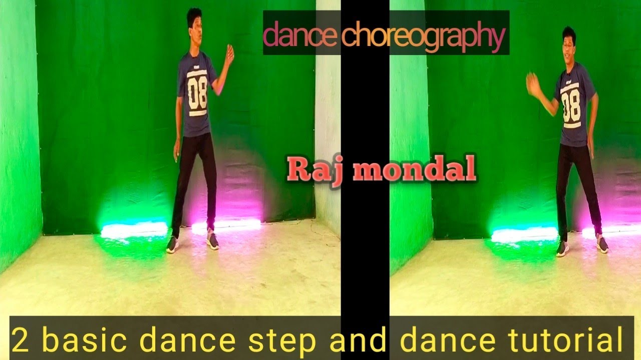2 basic dance step Ghar baithkar dance kijiye dance choreography Raj mondal #danceclass # ...