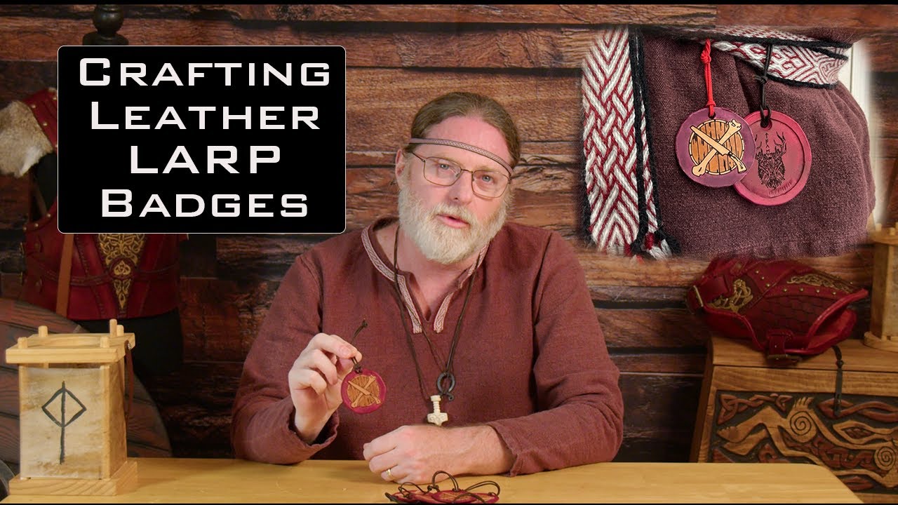 Crafting Leather LARP Badges - YouTube