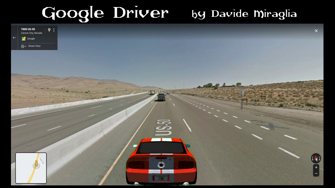 Driving a car in Google Street View Quick Test - YouTube