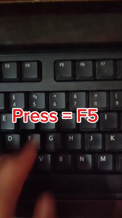 Refresh Shortcut Key Computer - YouTube