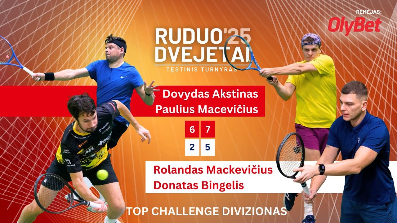 D.Akstinas/P.Macevičius vs R.Mackevičius/D.Bingelis | RUDUO'25 dvejetų ...