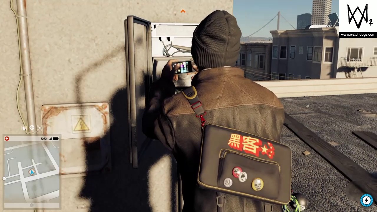 Easter egg de rainbow six siege em watch dogs 2 - YouTube