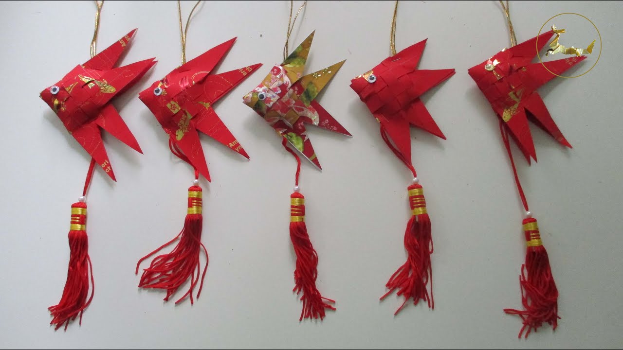 Woven Hongbao Fish - CNY Tutorial No. 135 - YouTube