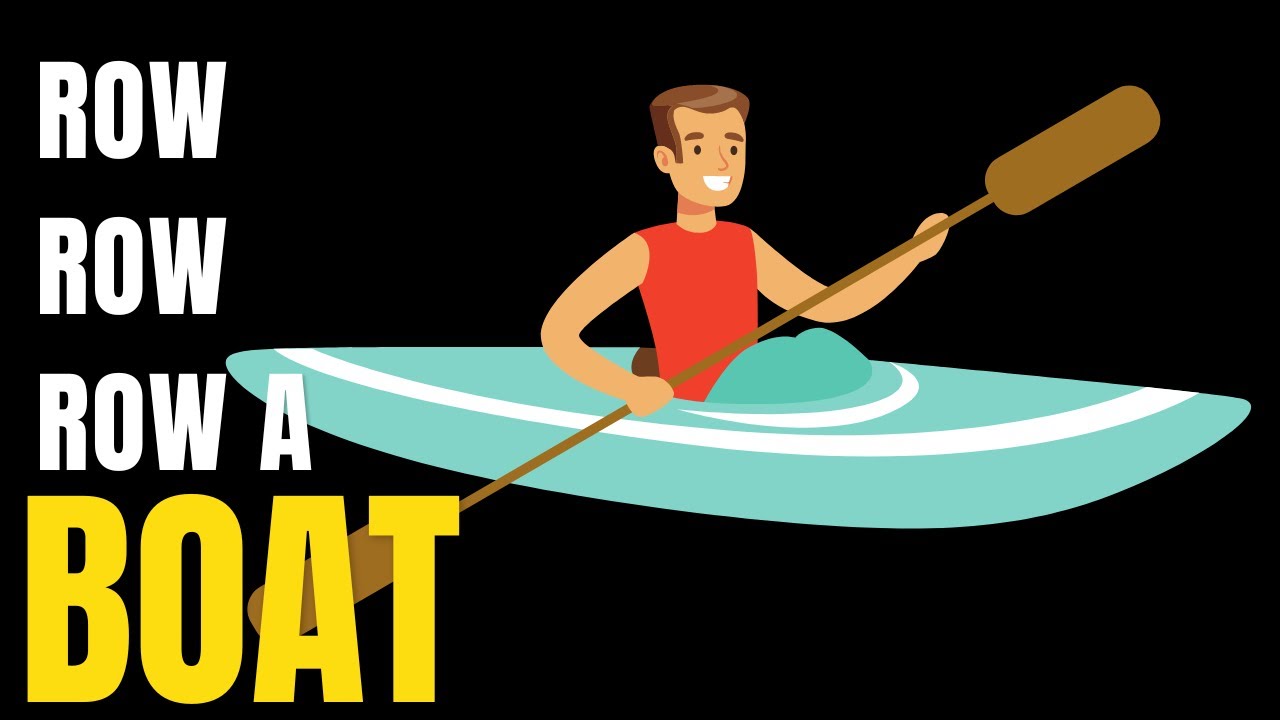 ROW ROW ROW YOUR BOAT with Lyrics | Classic Nursery Rhymes - YouTube