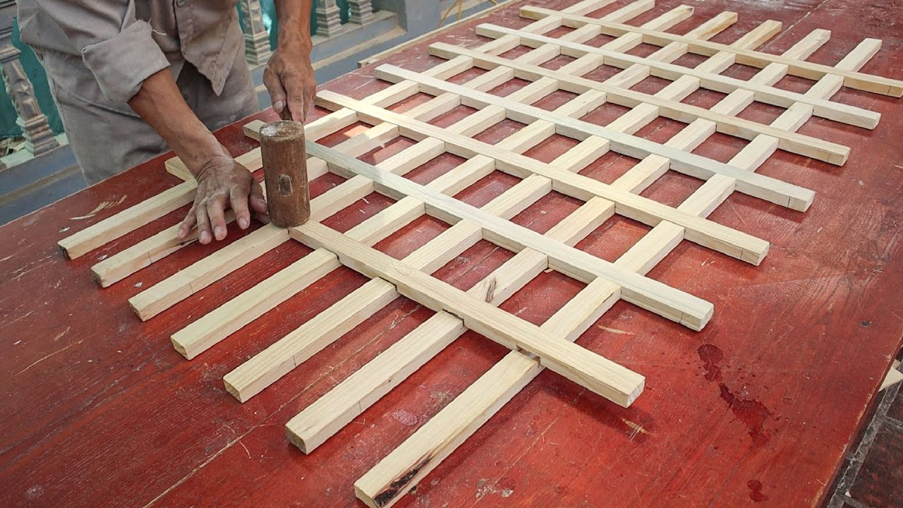Amazing Woodworking Ideas And Skills // How To Make A Door Easily From ...