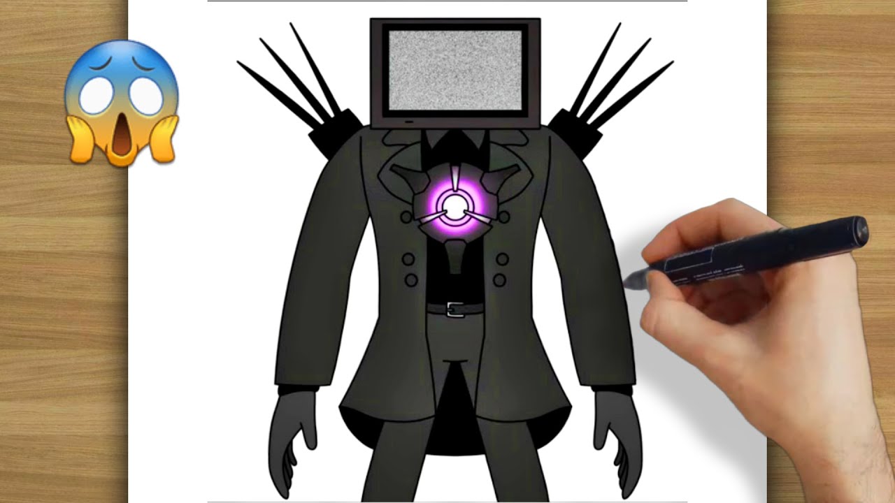 How to Draw Titan Tv Man - skibidi Toilet | Drawing Easy Step by Step ...