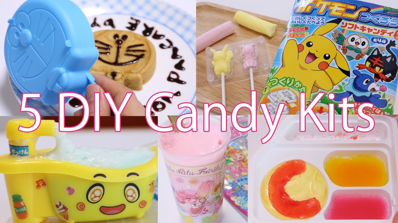 Interesting Japanese 5 DIY Kawaii Candy Souvenir Popin'Cookin' - YouTube