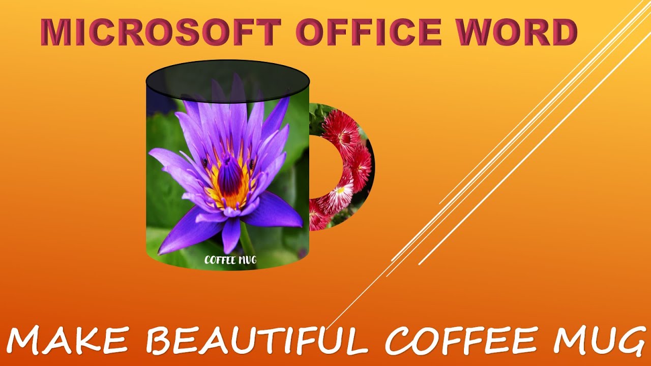 HOW TO MAKE COFFEE MUG IN MS WORD II MAKE SIMPLE AND BEAUTIFUL COFFEE ...