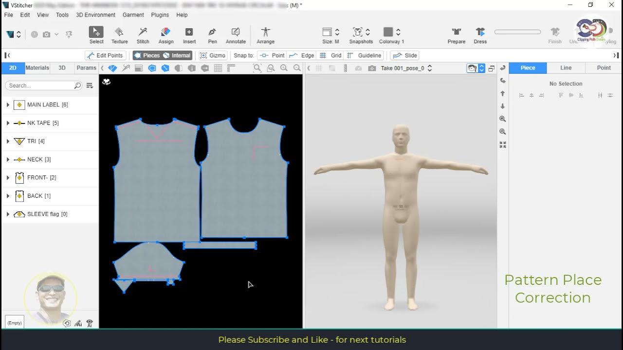 How to import Avatar and DXF - Pattern file on Browzwear | Vstitcher 2020 tutorial - YouTube