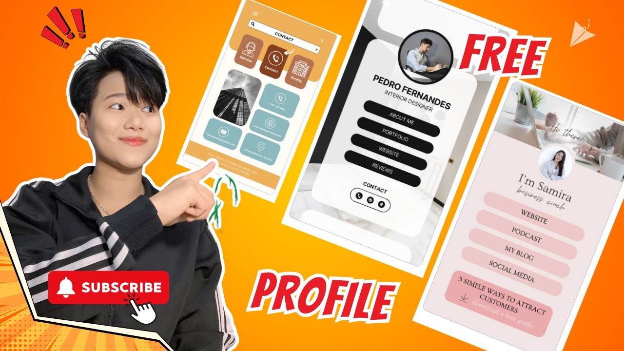 Cách Làm Profile Giống Landingpage Hoàn Toàn Miễn Phí - YouTube