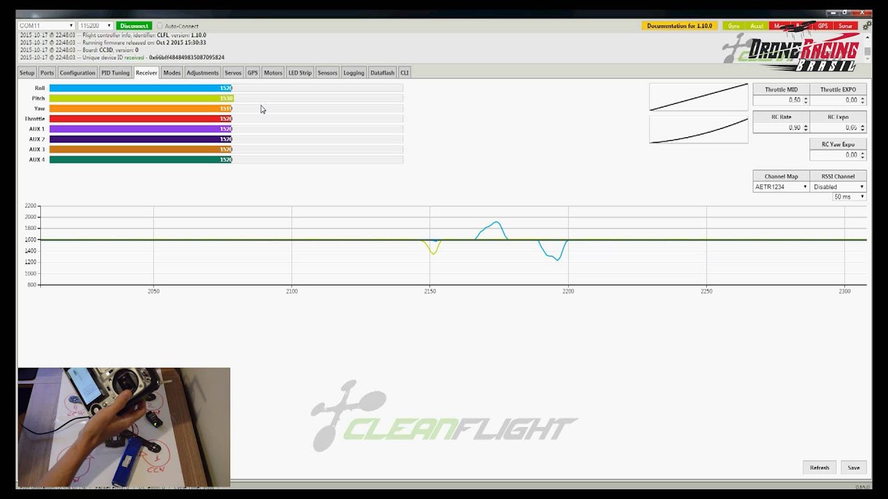 Como instalar e configurar a Cleanflight na CC3D - YouTube