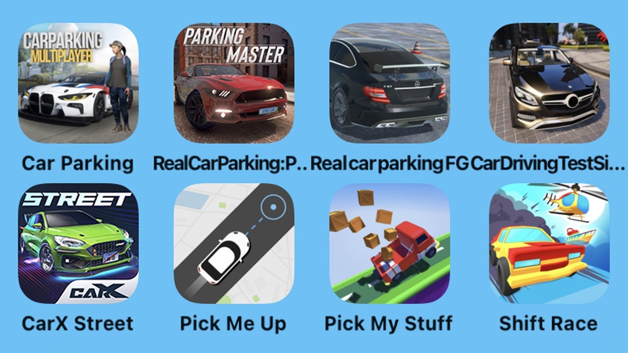 Car Parking, Real Car Parking, Car Driving Test and More Car Games iPad ...