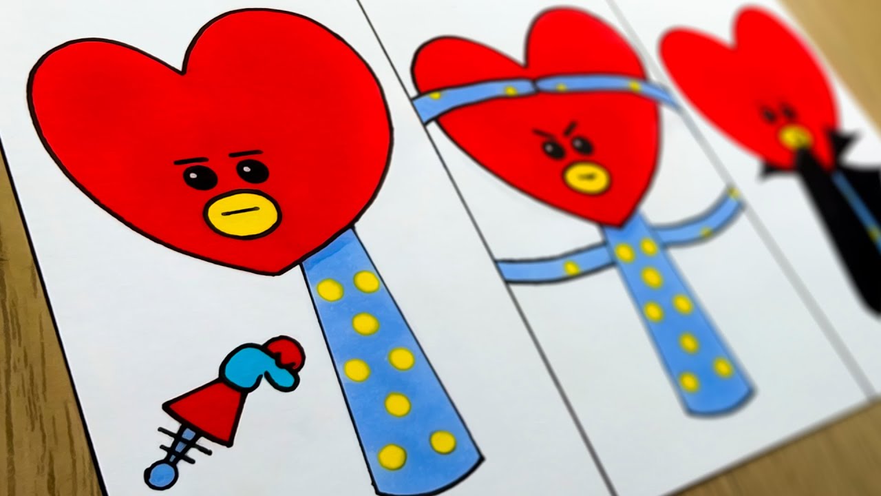 Drawing All Phases in New Incredibox Sprunki OC of BT21 Baby Tata ...