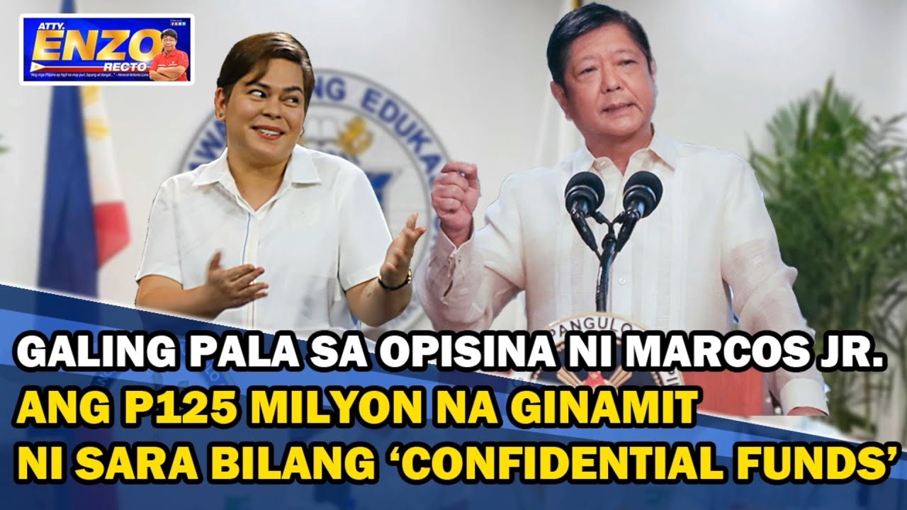 GALING PALA SA OPISINA NI MARCOS JR. ANG P125 MILYON NA GINAMIT NI SARA ...