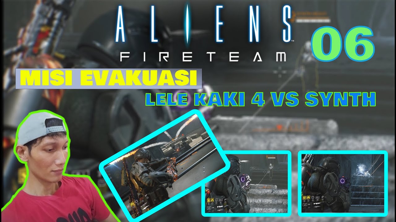 Diserang pasukan droid Synth dan para Aliens | Aliens Fireteam Elite # ...