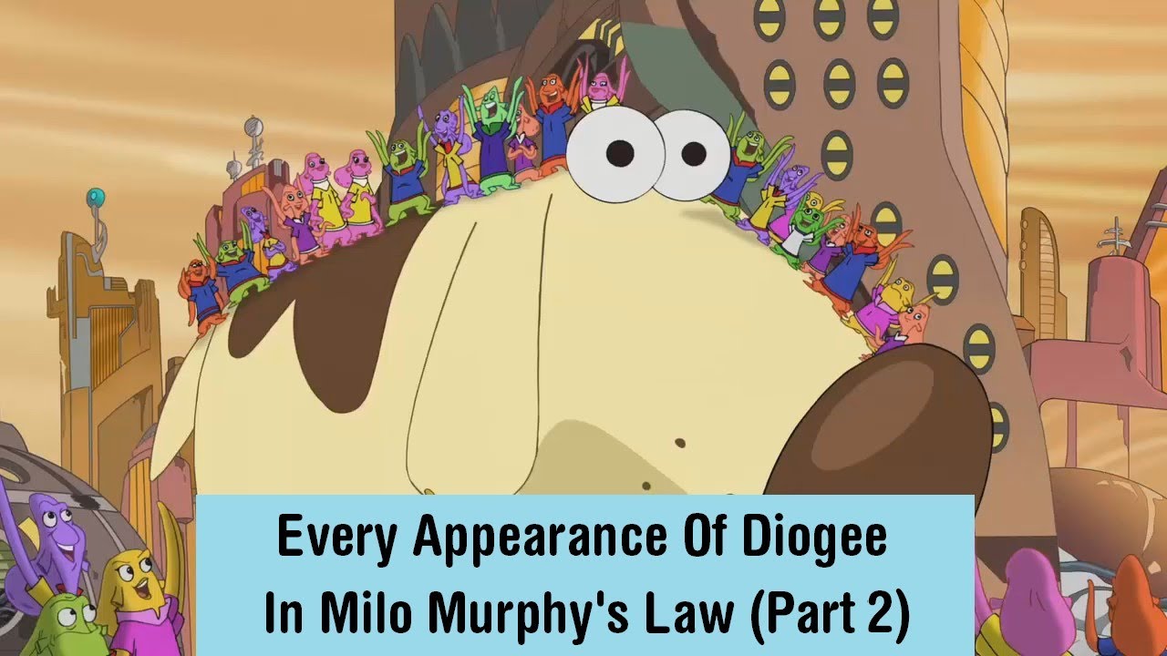 Every Appearance Of Diogee In Milo Murphy's Law (Part 2) - YouTube
