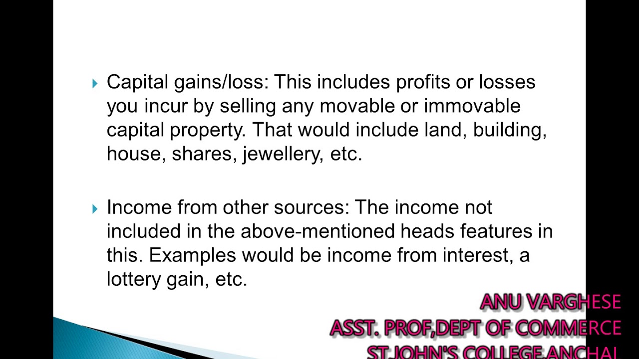 Basic concepts of Income Tax Part 2 - YouTube