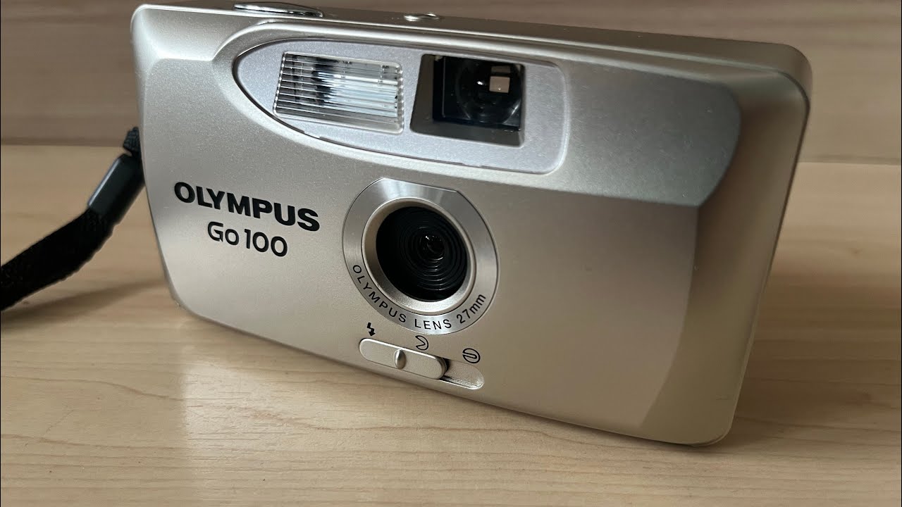 Olympus Go 100 retro 35mm photo film silver compact camera test - YouTube