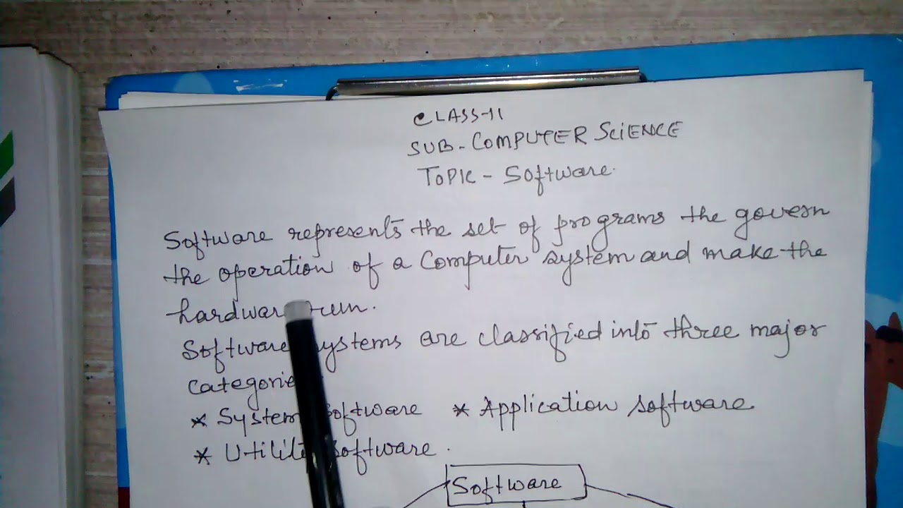 Class 11 Computer Science Topic-Software by RKT Sir - YouTube