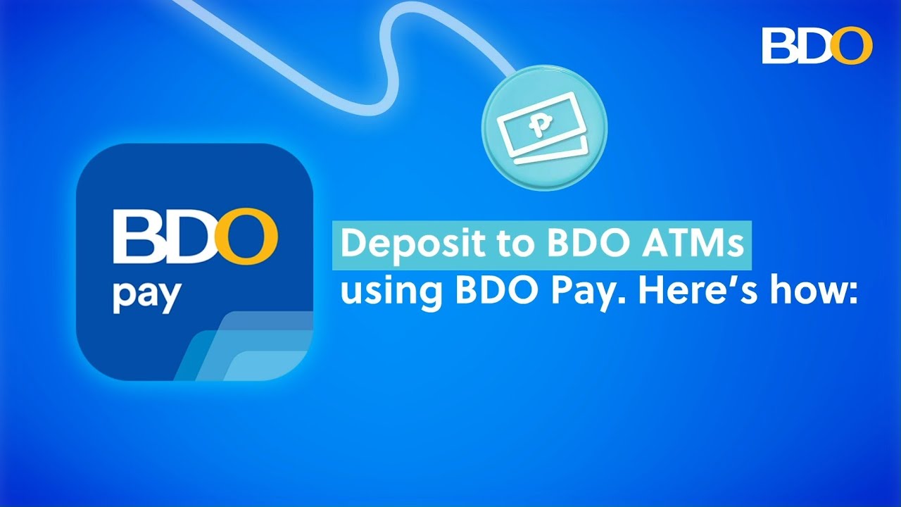 How to Deposit via QR using BDO Pay - YouTube