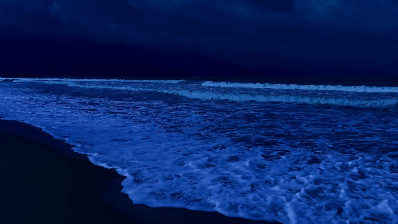 Holistic Restorative Ocean Sound | Deep Healing with the Peaceful Waters of the Night Ocean ...