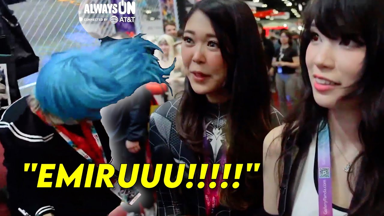 Emiru Meets “Super Fan” At Anime Expo [MAX CRINGE] - YouTube