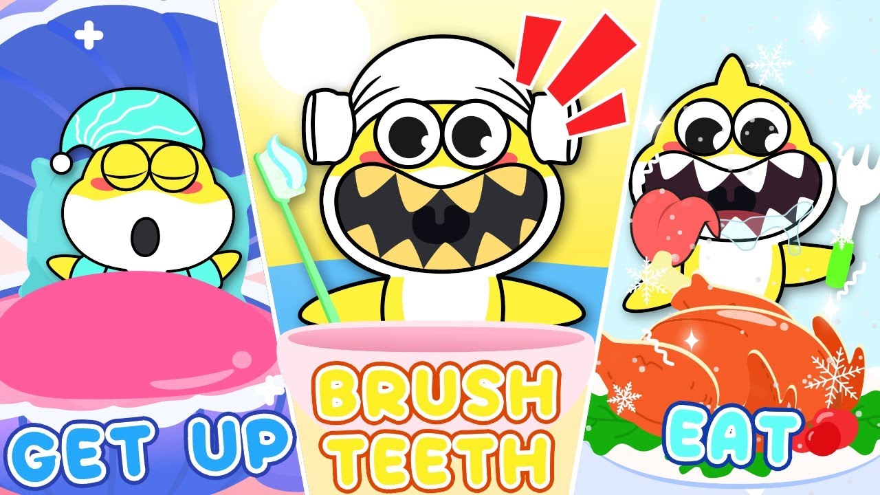 Good Morning Baby Shark - Morning Exercise for Kids - Fun Wake Up Song ...