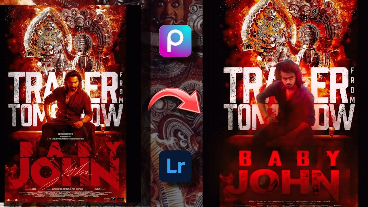 Baby John Movie Poster Editing Picsart | Baby John Movie Poster Editing ...