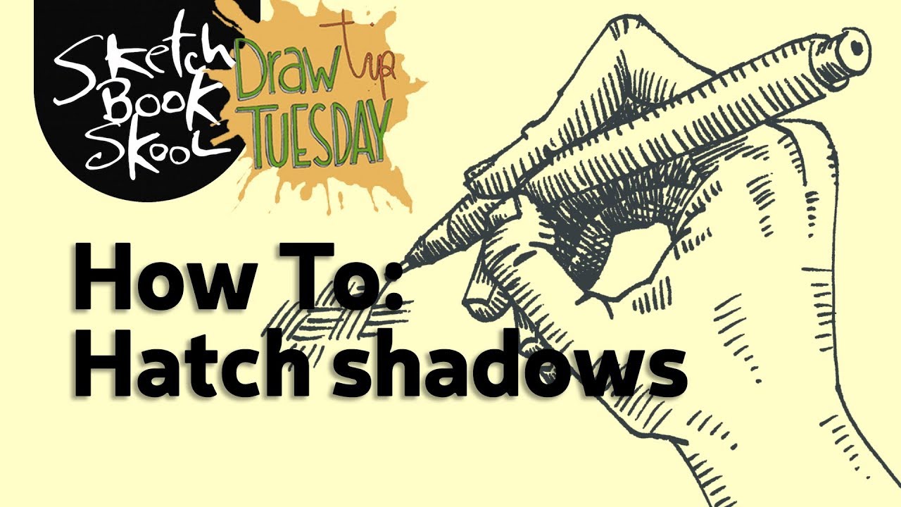 Using hatching to create shadow - YouTube