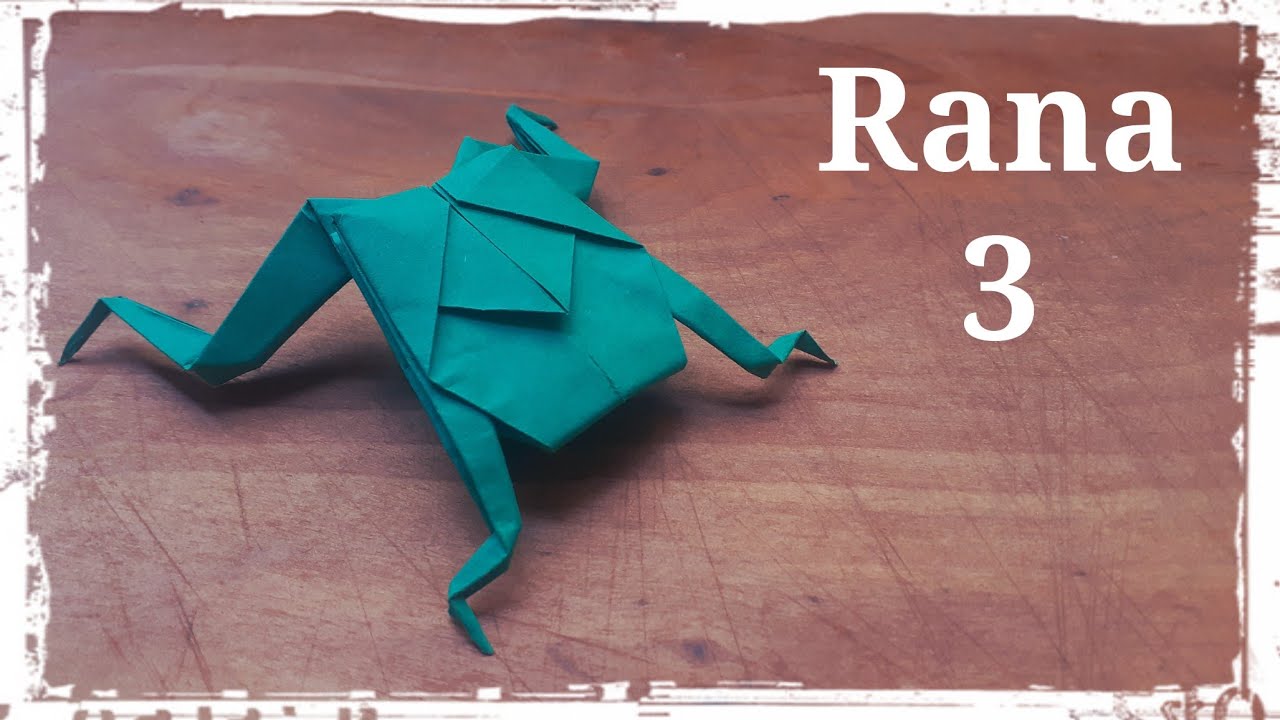 Rana de Papel 3 - Origami - YouTube