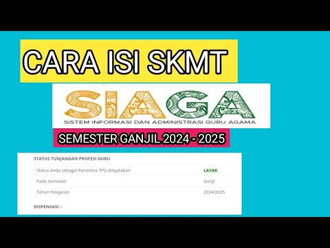 CARA ISI SKMT SIAGA PENDIS SEMESTER GANJIL 2024 - 2025 - YouTube