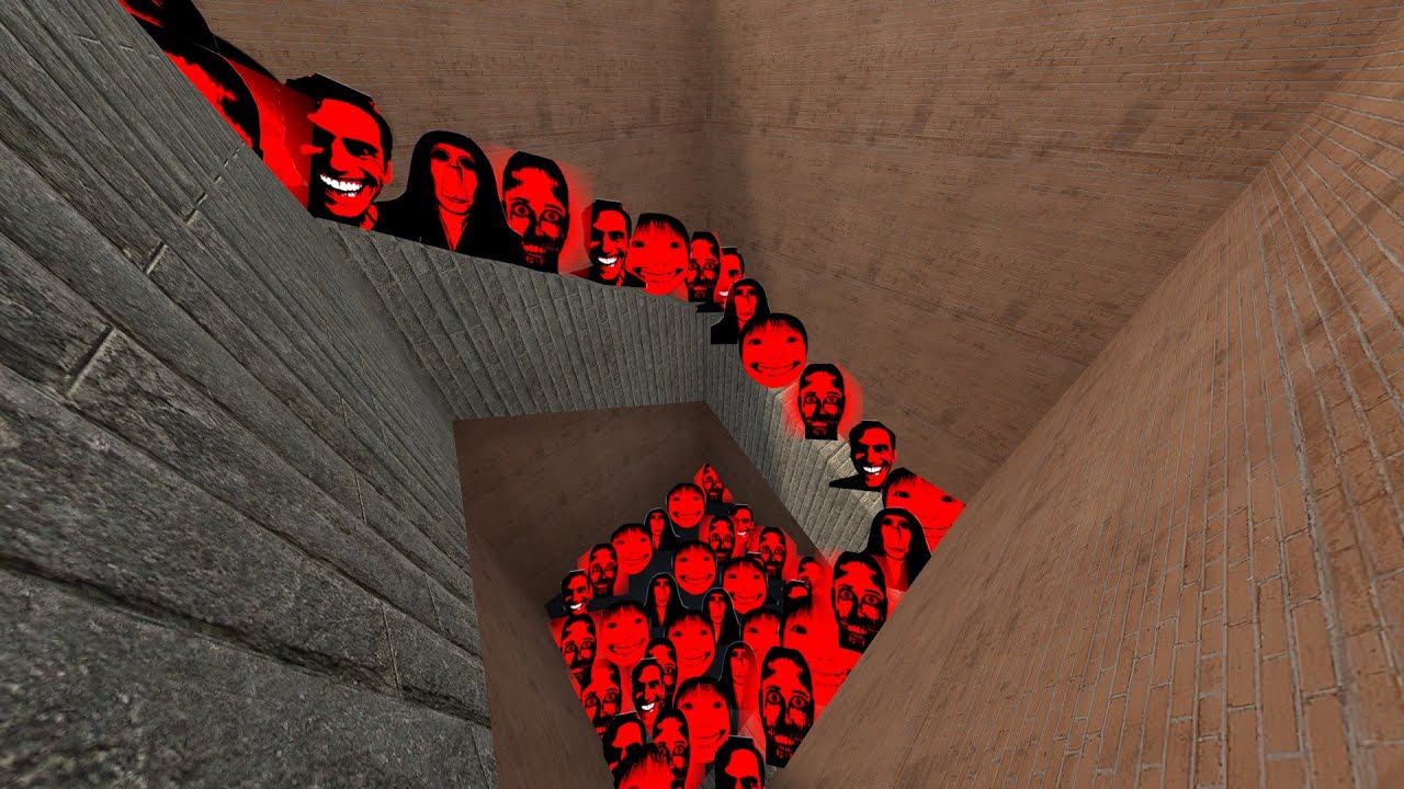 Whole Maze Of Sprunki Nextbots Is Chasing Me! p.3 - YouTube