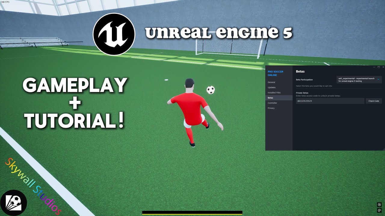 Pro Soccer Online Unreal Engine 5 Beta Training Gameplay and Tutorial ...