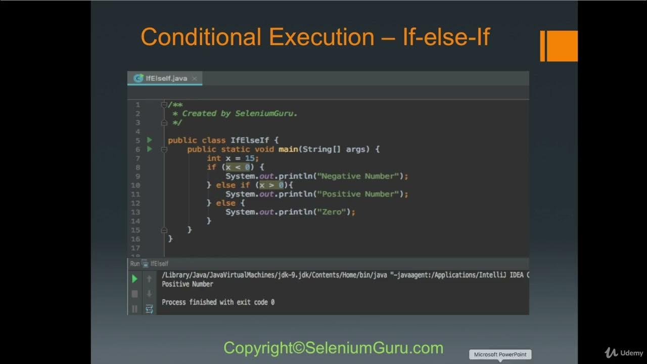 JAVA Series 2024 - 12 Conditional Execution If, Else If & Else - YouTube