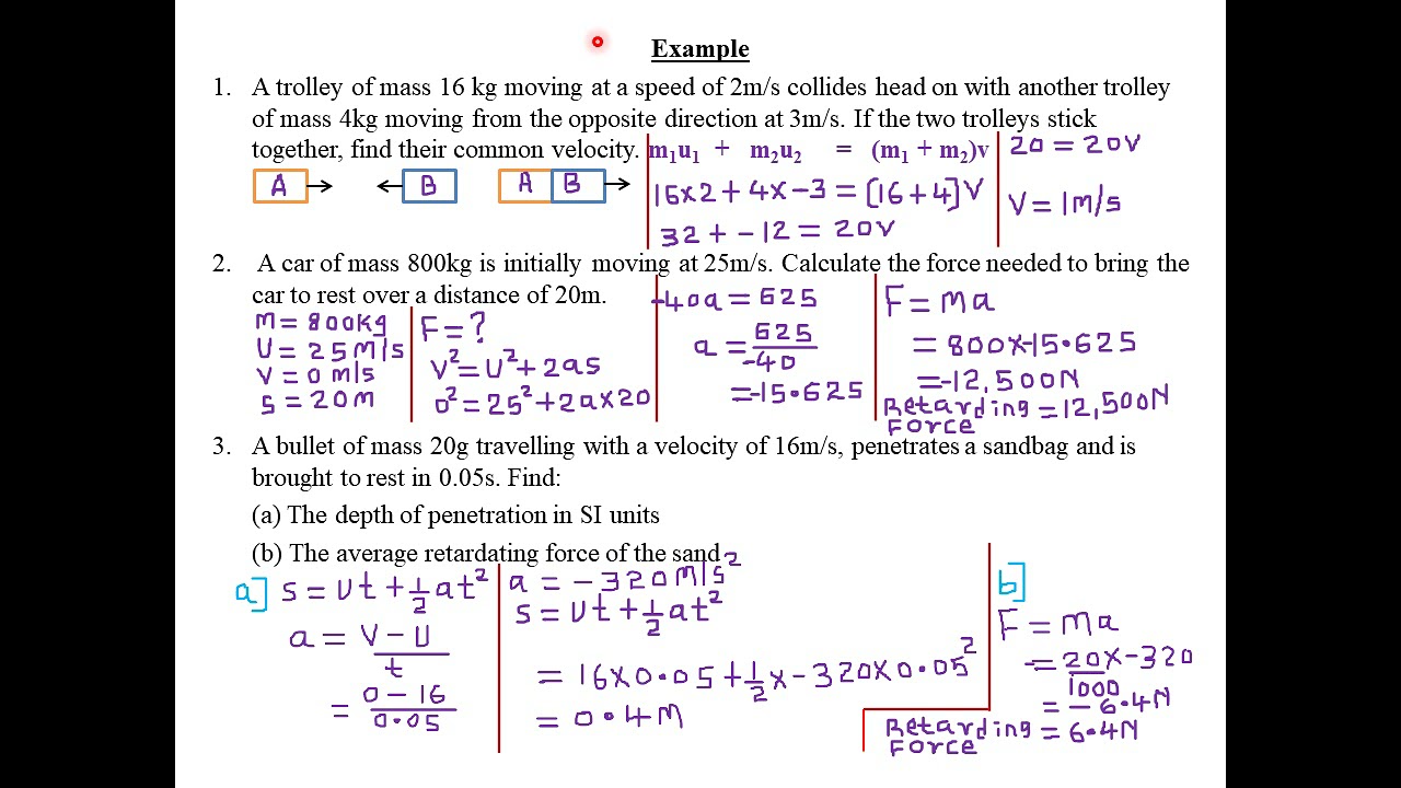 NEWTON'S LAWS OF MOTION: LESSON 8 - YouTube