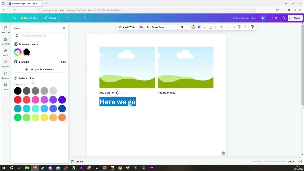 How to Change Text Color on Canva - YouTube