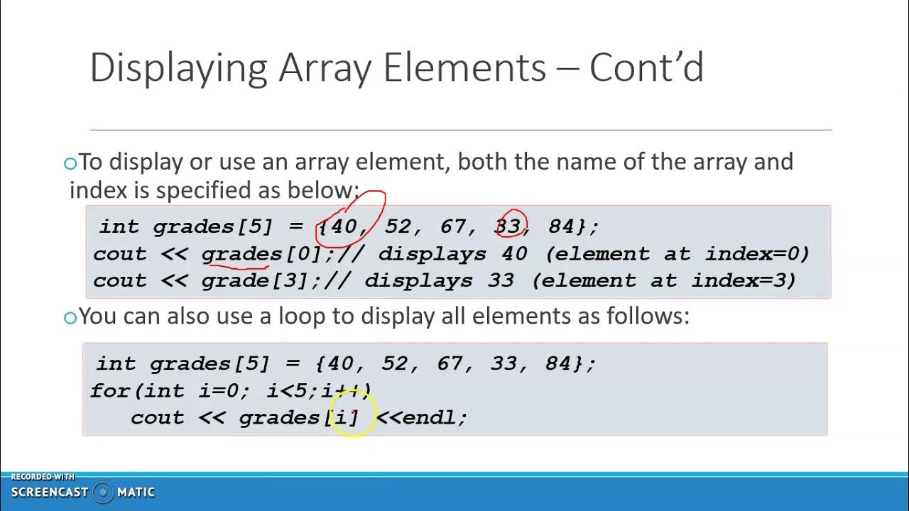 Unit 2 Arrays Part 2 - YouTube