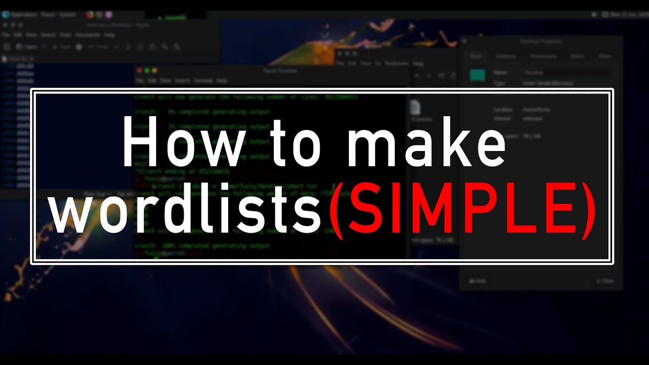 How to Generate a Wordlist with Kali Linux | Hacking Tutorial 2024 ...