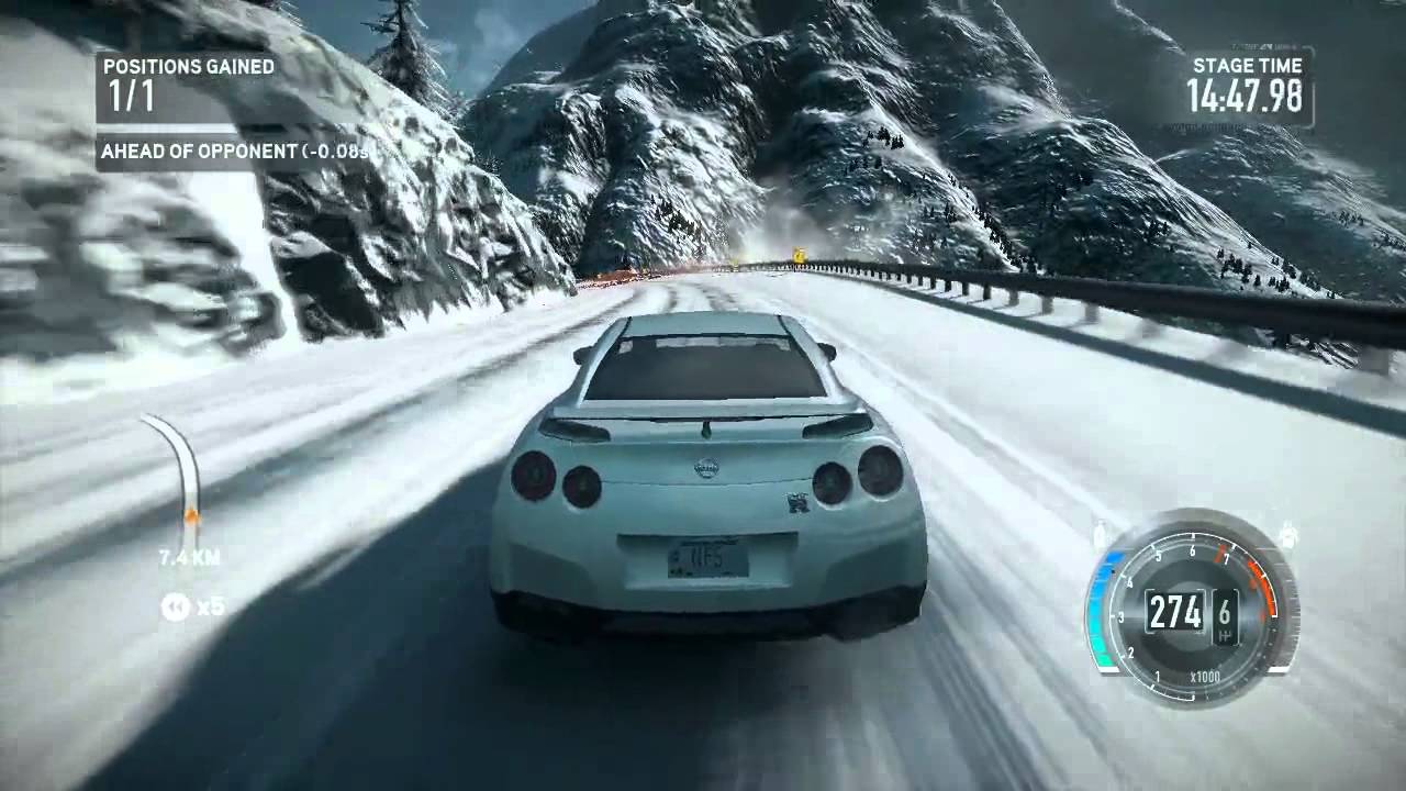 Need For Speed The Run Snow Race MSI 240GT Ultra Settings - YouTube