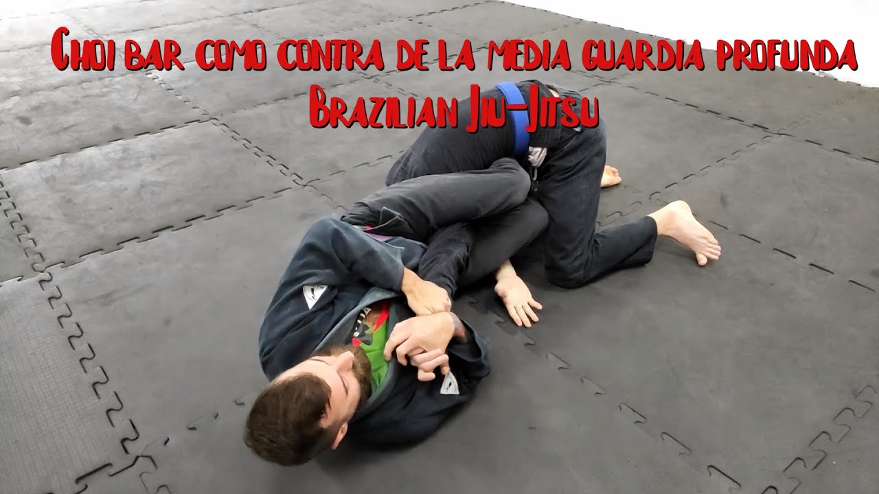 Choi bar como contra de la media guardia profunda Brazilian Jiu-Jitsu # ...