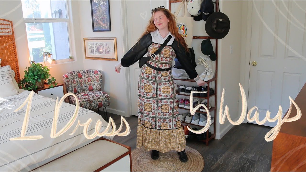 This Vintage Dress Styled 5 Ways - YouTube
