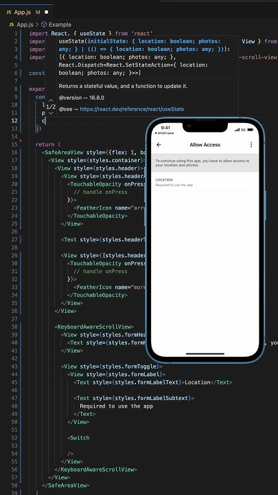 Building a Permissions Screen in React Native #coding #mobileappdevelopment #reactnativeapp ...