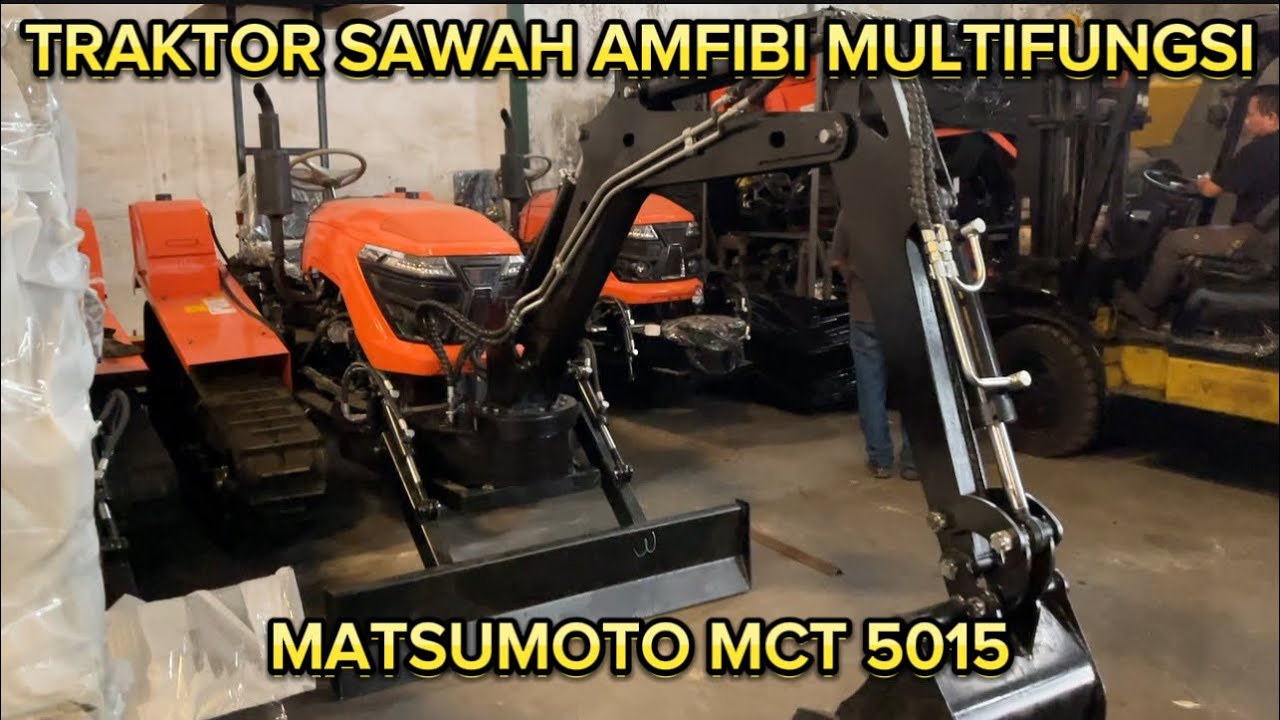 Review Traktor Sawah Amfibi Matsumoto MCT 5015 H4 | Cocok Untuk Membuka ...