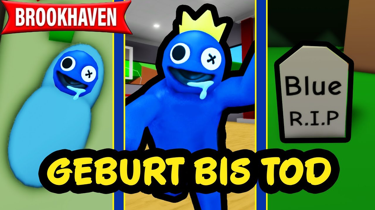 1 GANZES LEBEN von BLUE in Brookhaven! Geburt bis Tod [Roblox ...